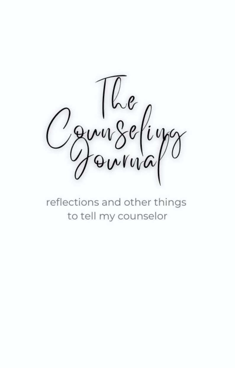 Counseling Prompt Worksheet - Etsy