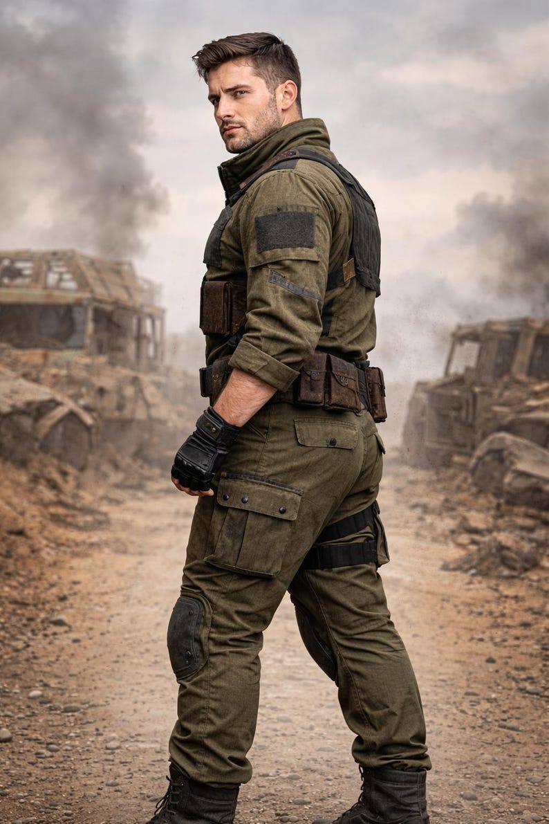V-stalker Tactical Recon Suit – Handmade Cotton Canvas Armored Jumpsuit ...