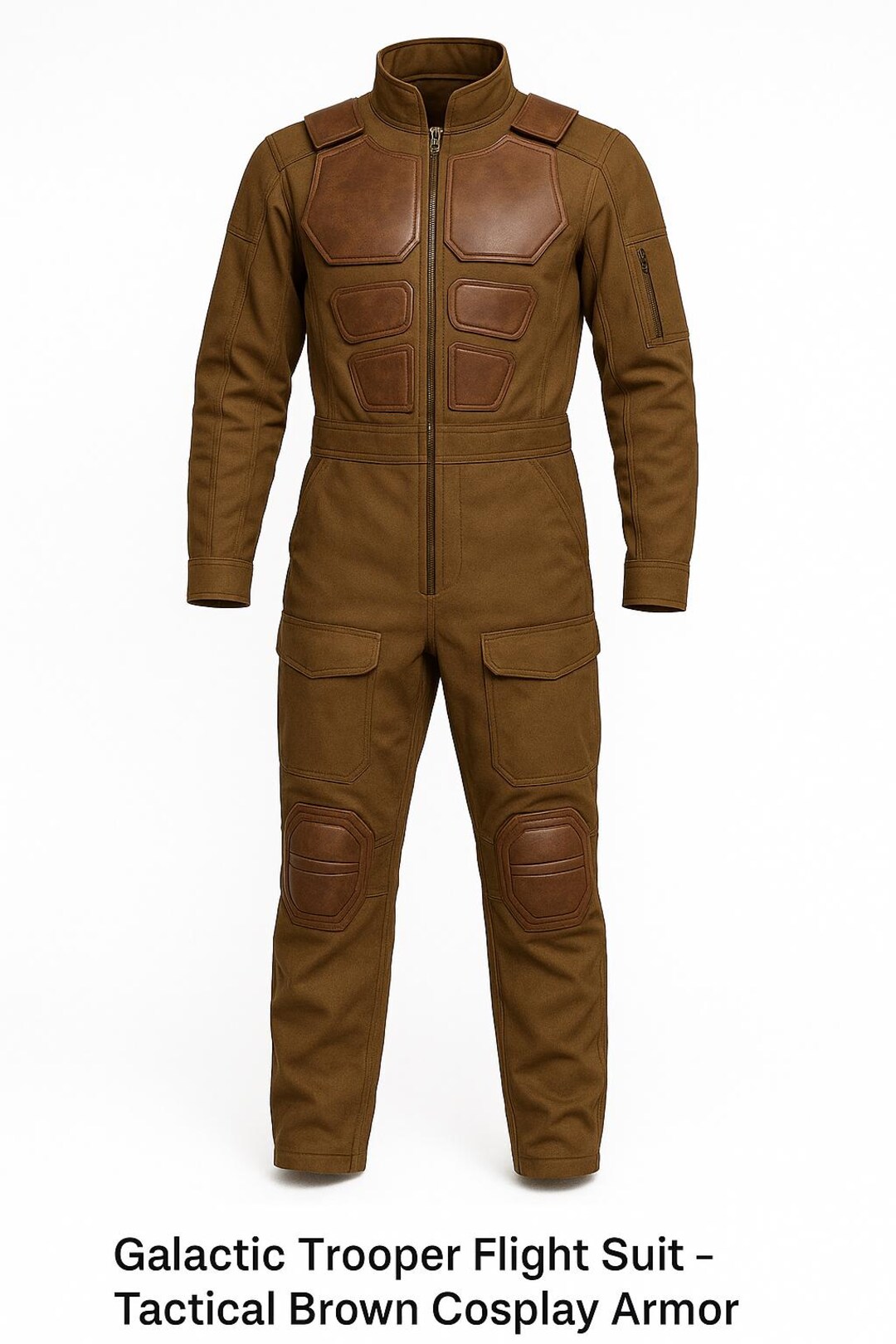 Cotton Canvas & Leather Tactical Flight Suit – Military Cosplay ...