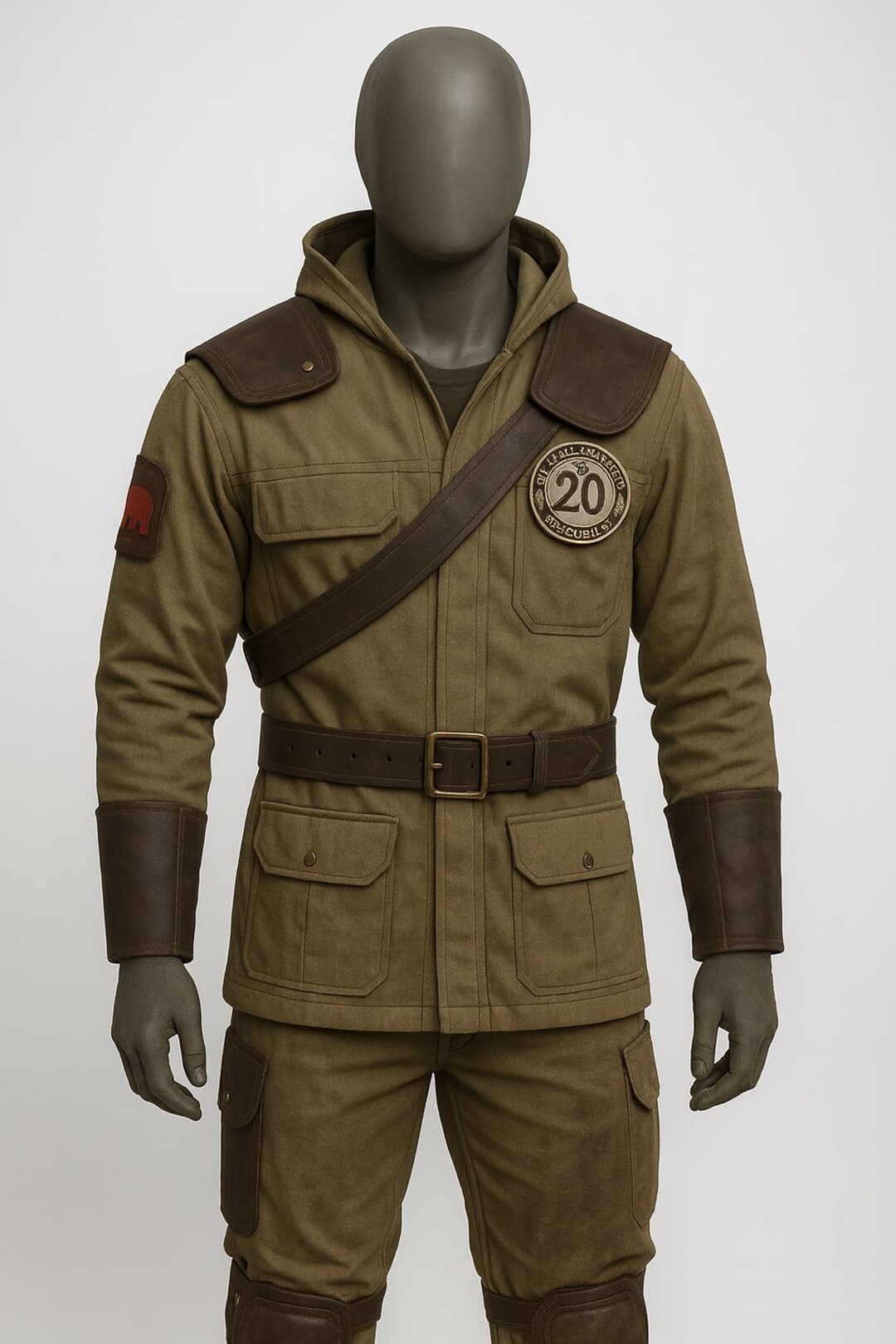 Handmade Tactical Canvas Costume | Desert Recon Outfit With Leather ...