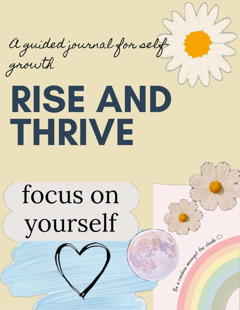 A Guided Journal for Self Growth - Etsy