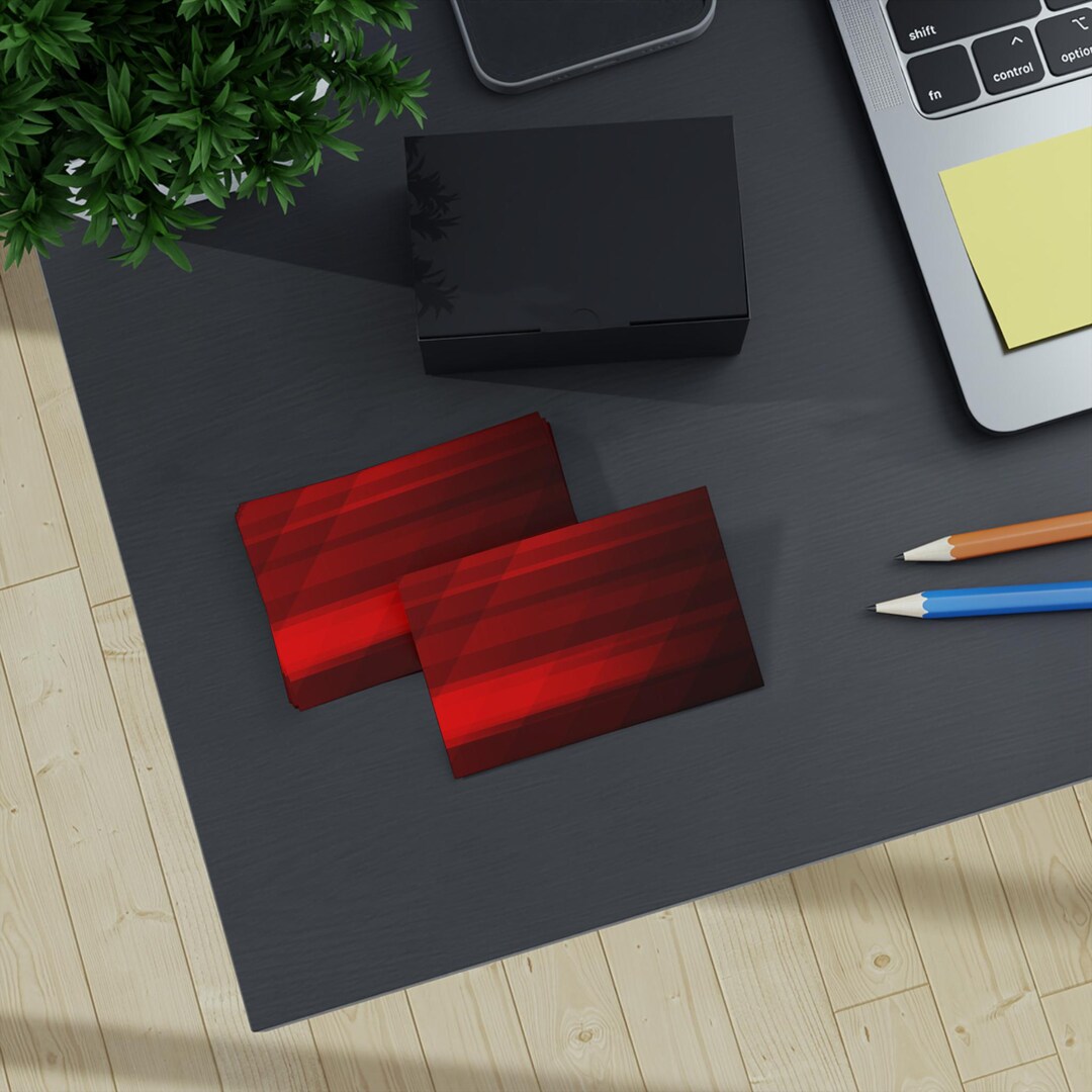 Elegant Red Business Cards, 100pcs for Networking, Professional Events ...