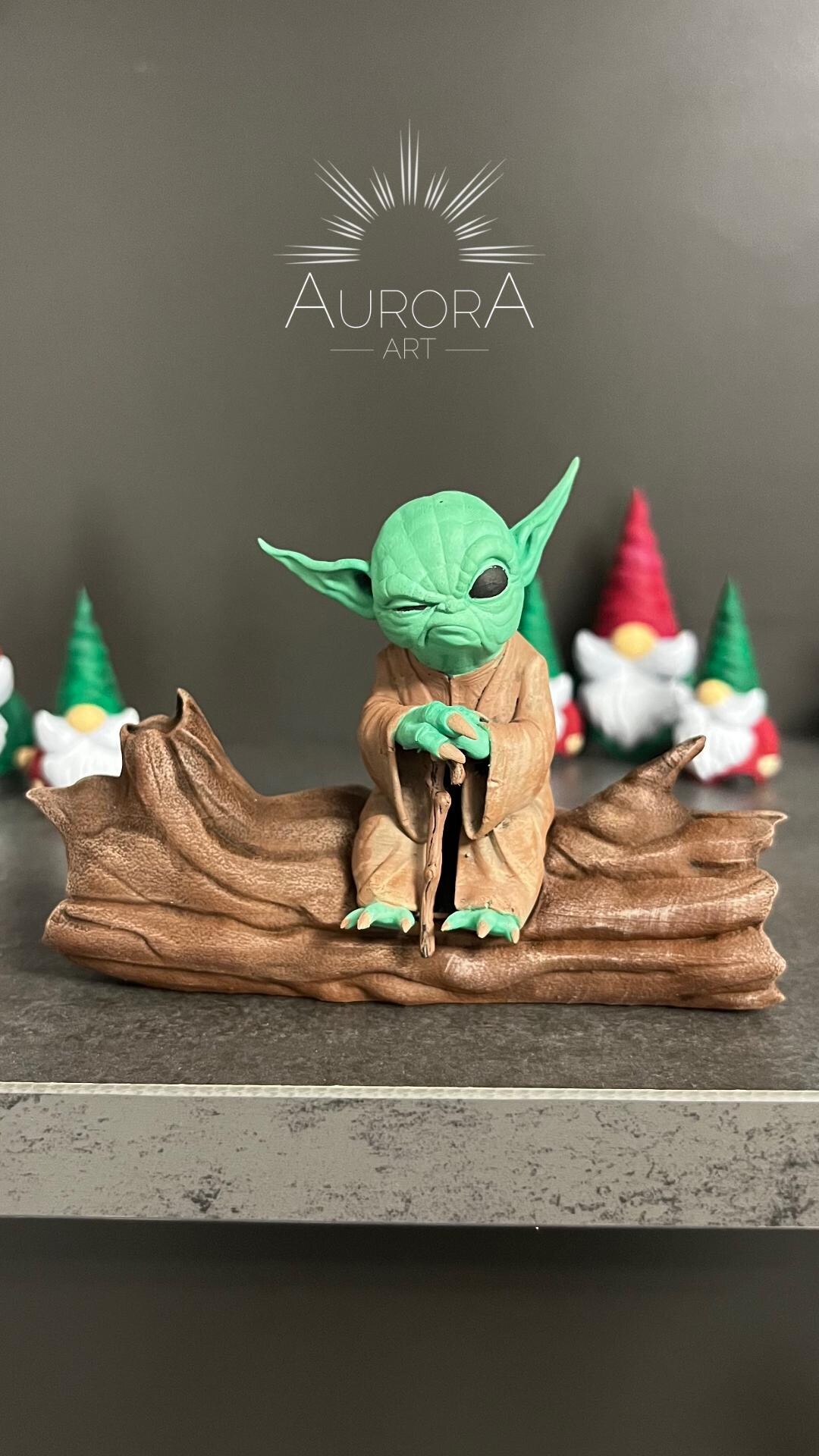 Yoda 3D Printed Resin Figure - 7.5 Cm (2.95 Inches) – Hand Painted ...