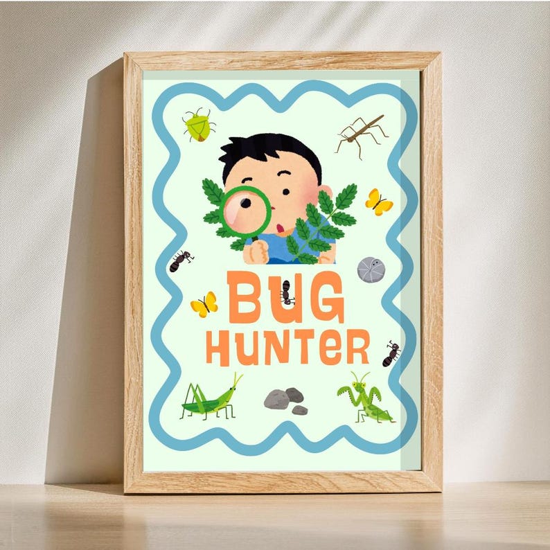 Bug Hunter | Bug Prints for Nursery | Explorer Prints for Kids | Bug ...