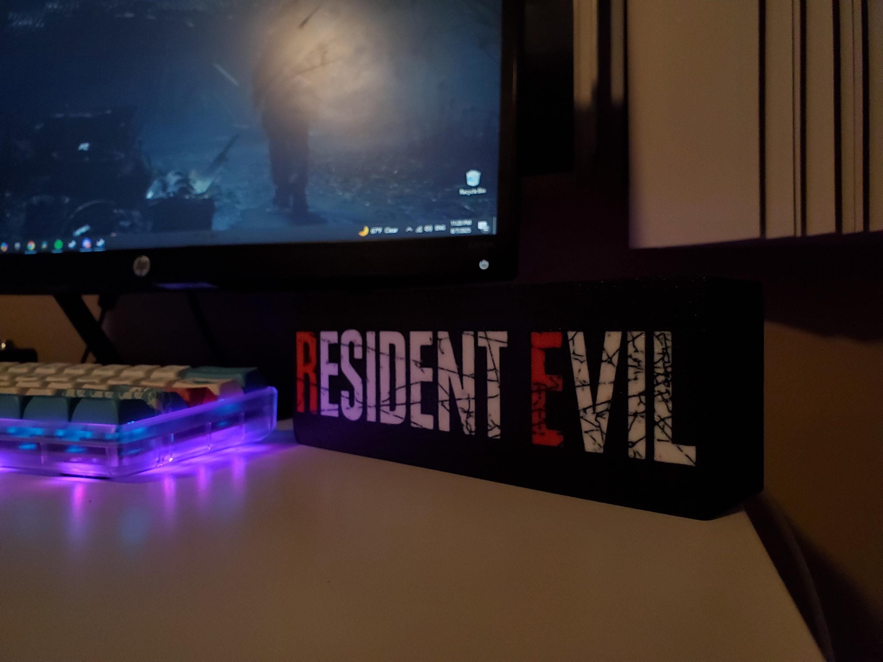 Resident Evil White LED Lamp, Resident Evil Lightbox, USB Powered ...