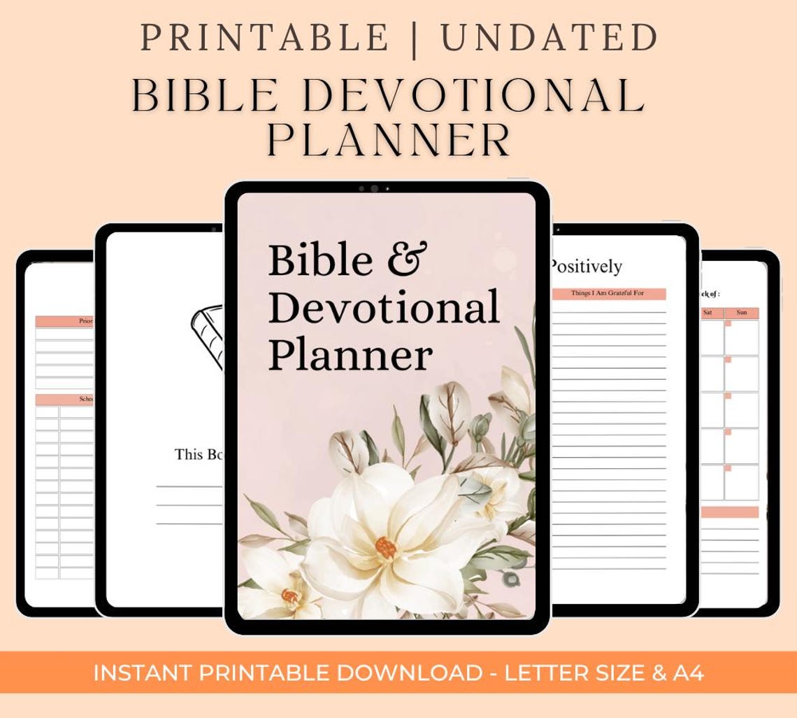 Bible Devotional Planner | Faith-based Digital Planner | Daily ...