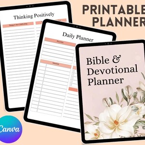 Bible Devotional Planner | Faith-based Digital Planner | Daily ...