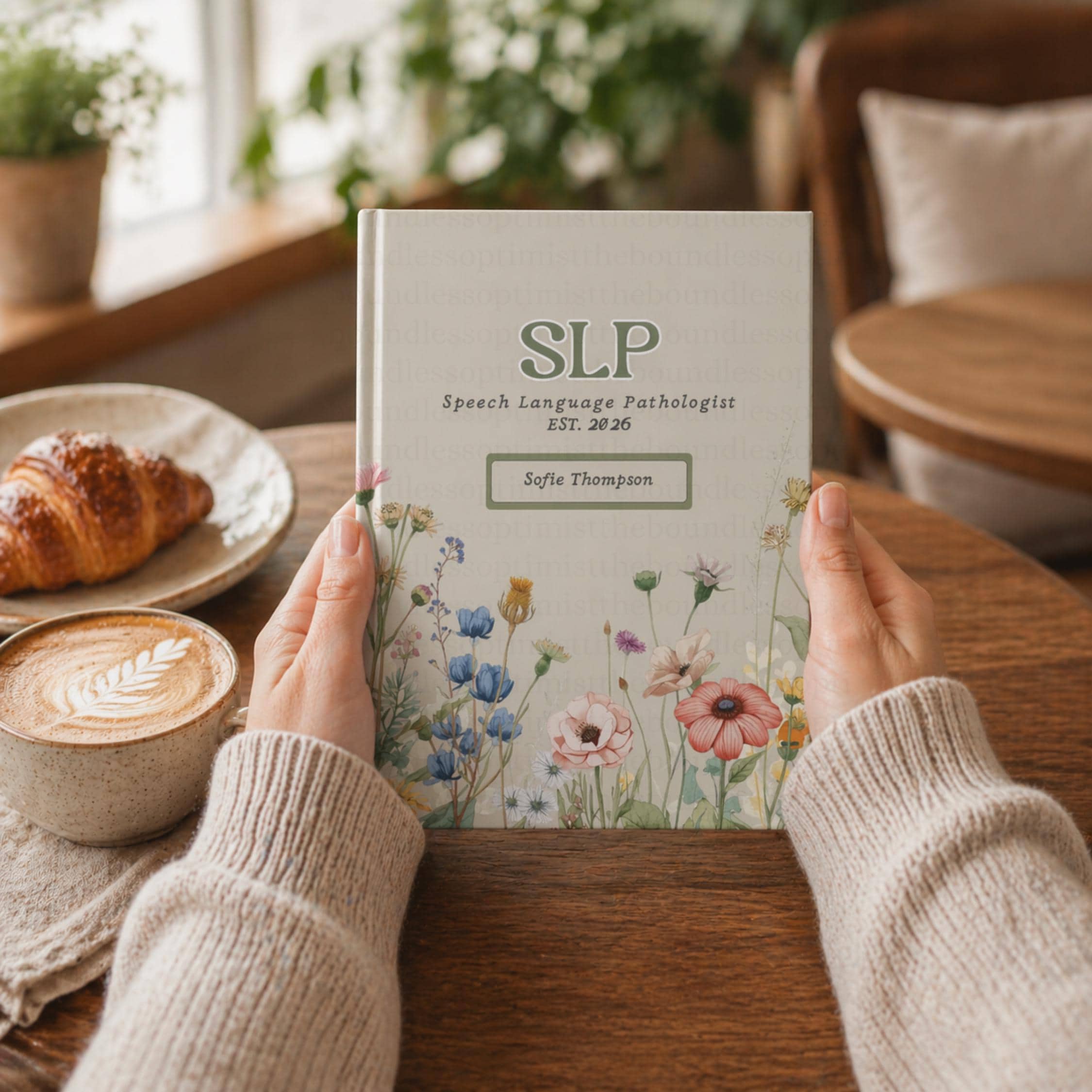 SLP Custom Wildflower Hardcover Journal | Floral Speech Language ...