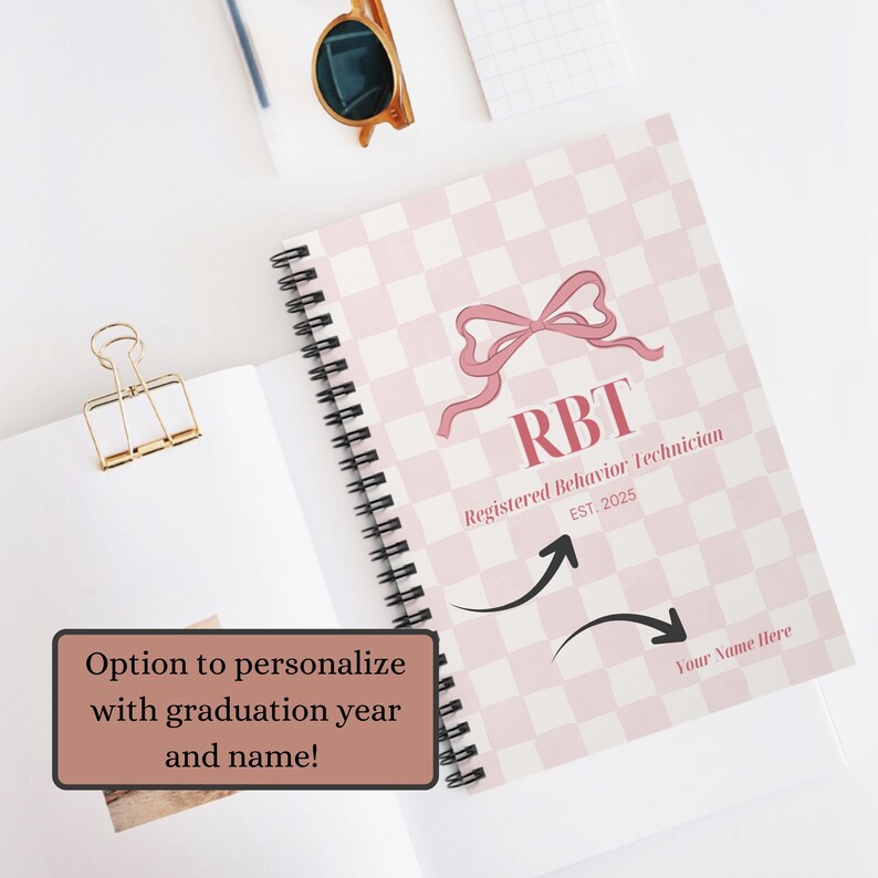 Personalized RBT Spiral Notebook, RBT Notebook, Registered Behavior ...