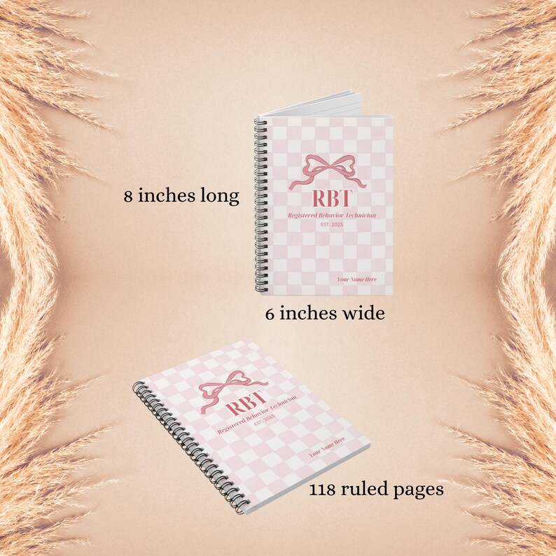 Personalized RBT Spiral Notebook, RBT Notebook, Registered Behavior ...