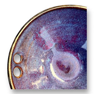 Set of 2 RAMEN NOODLE Stoneware Pottery Bowls in Rust, Pink and Blue ...