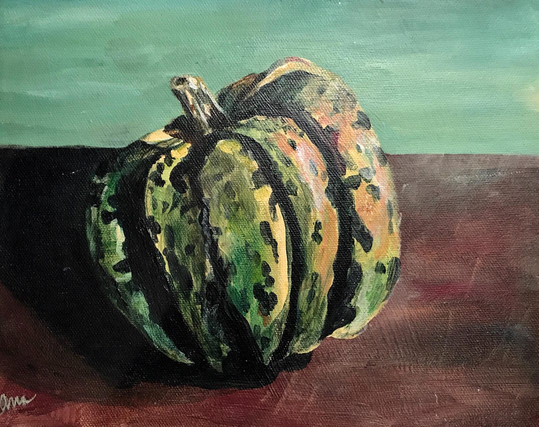 Green Gord Painting for Fall Decor/thanksgiving/original Acrylic ...