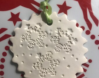 Ceramic Snowflake - Etsy