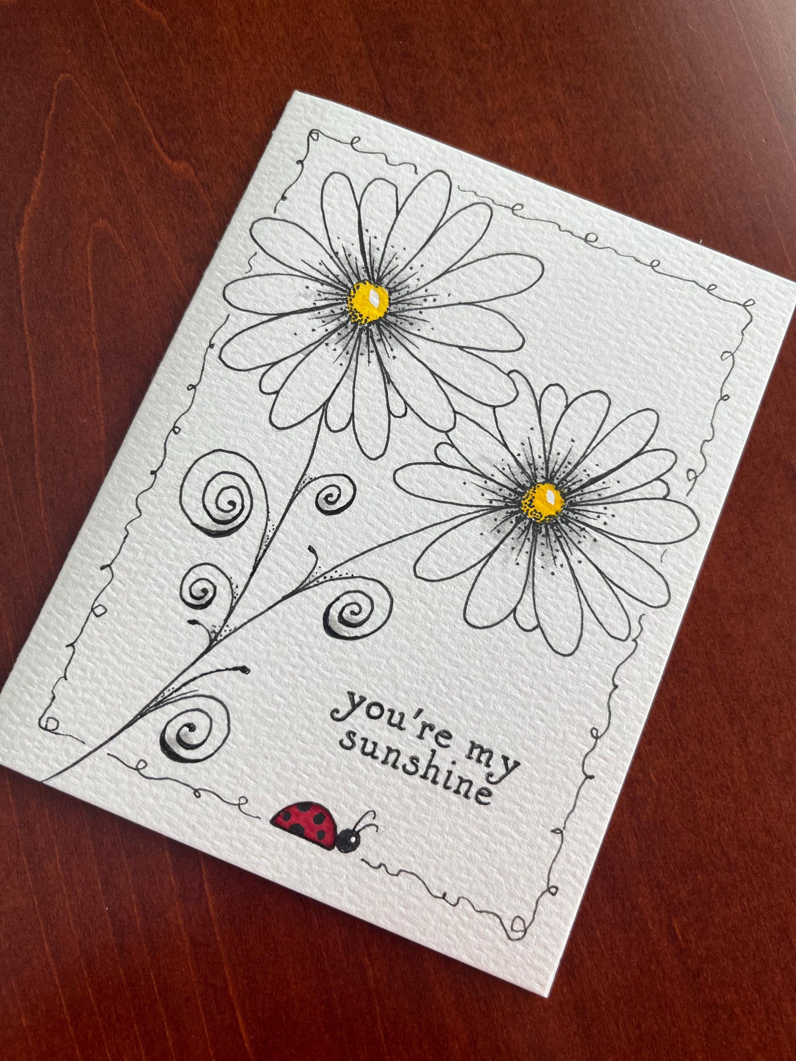 Original Watercolor Note Card - Etsy