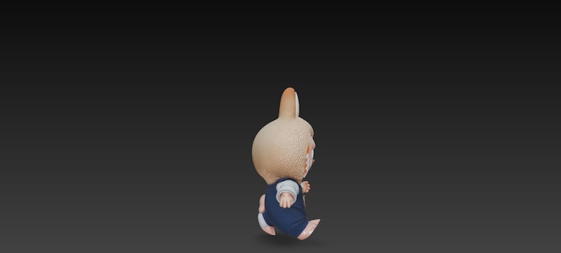 3D Printable Figurine - A Walking Labubu - Etsy