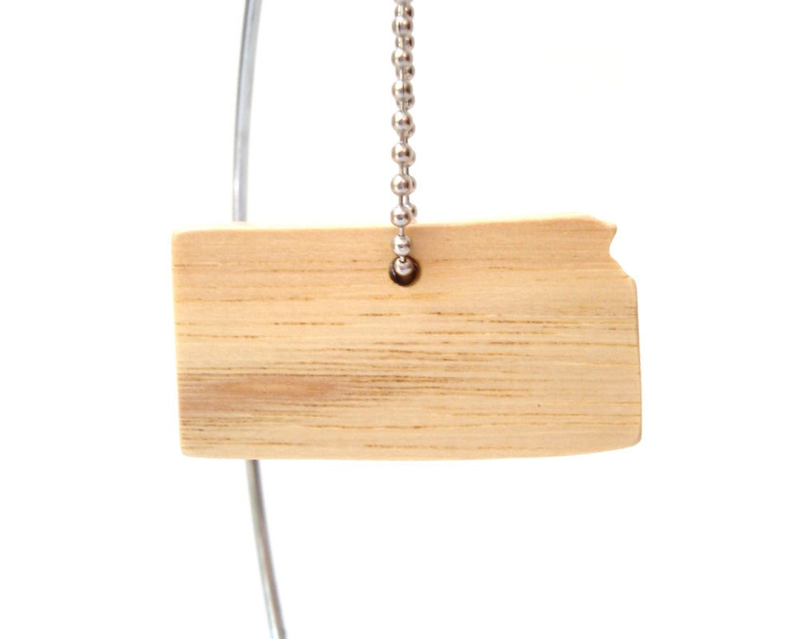 Wooden Kansas Key Chain Silhouette US State Key Chain USA - Etsy