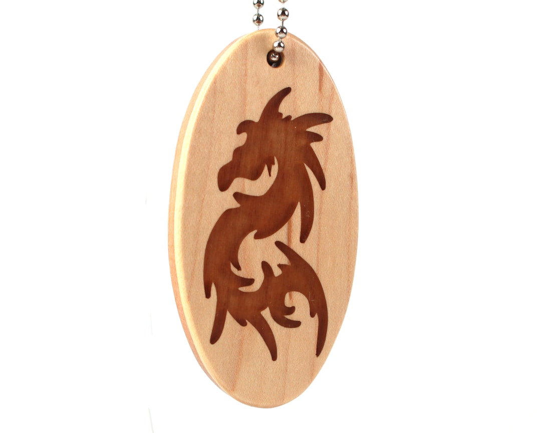 Chinese Dragon Key Fob, Wood Dragon Key Chain, Dragon Accessories, Year ...