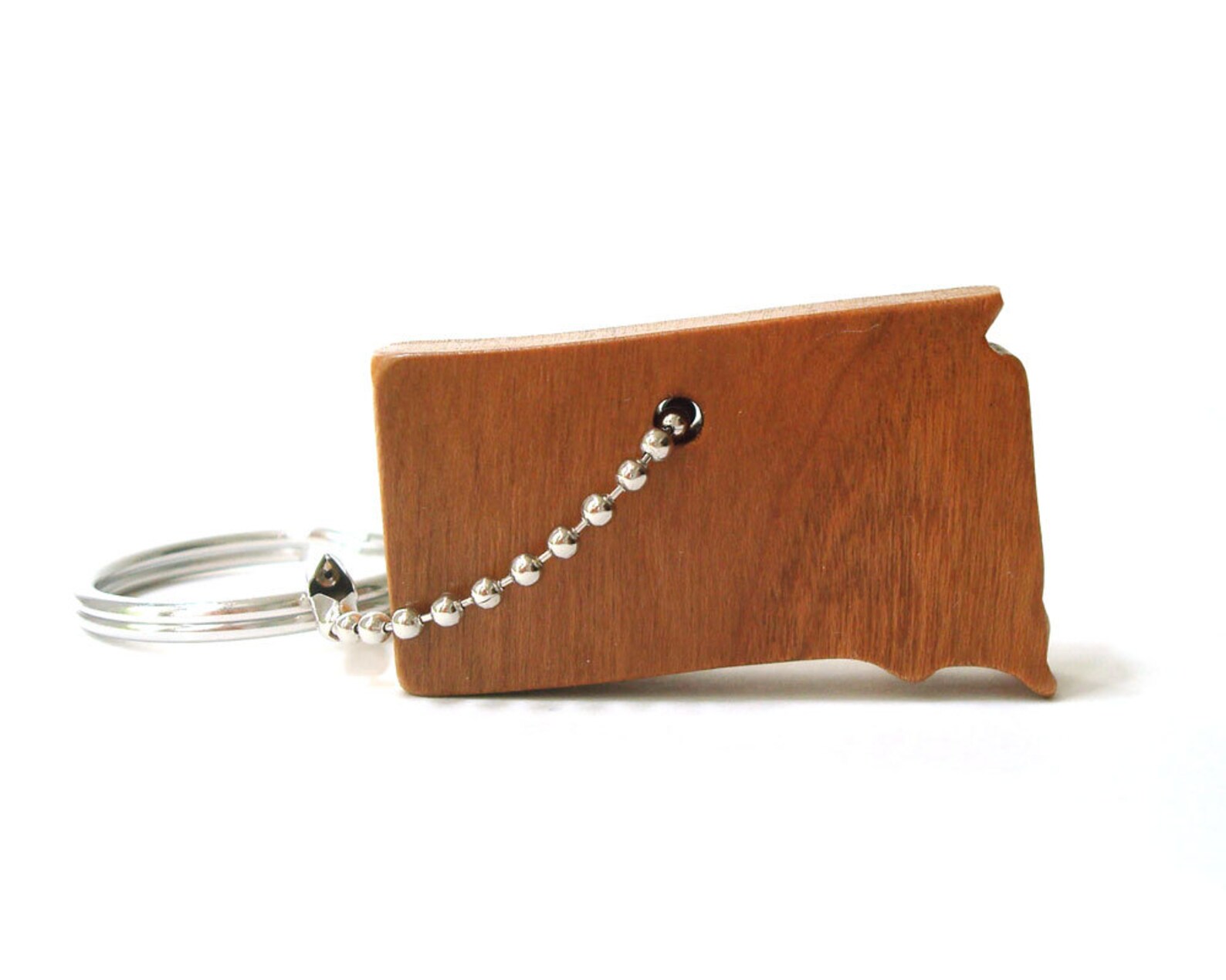 Wooden South Dakota Key Chain Silhouette USA State Key Ring | Etsy