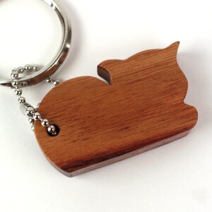 Cat Key Chain, Kitten Key Chain, Wood Scroll Saw Outline Animal Key ...