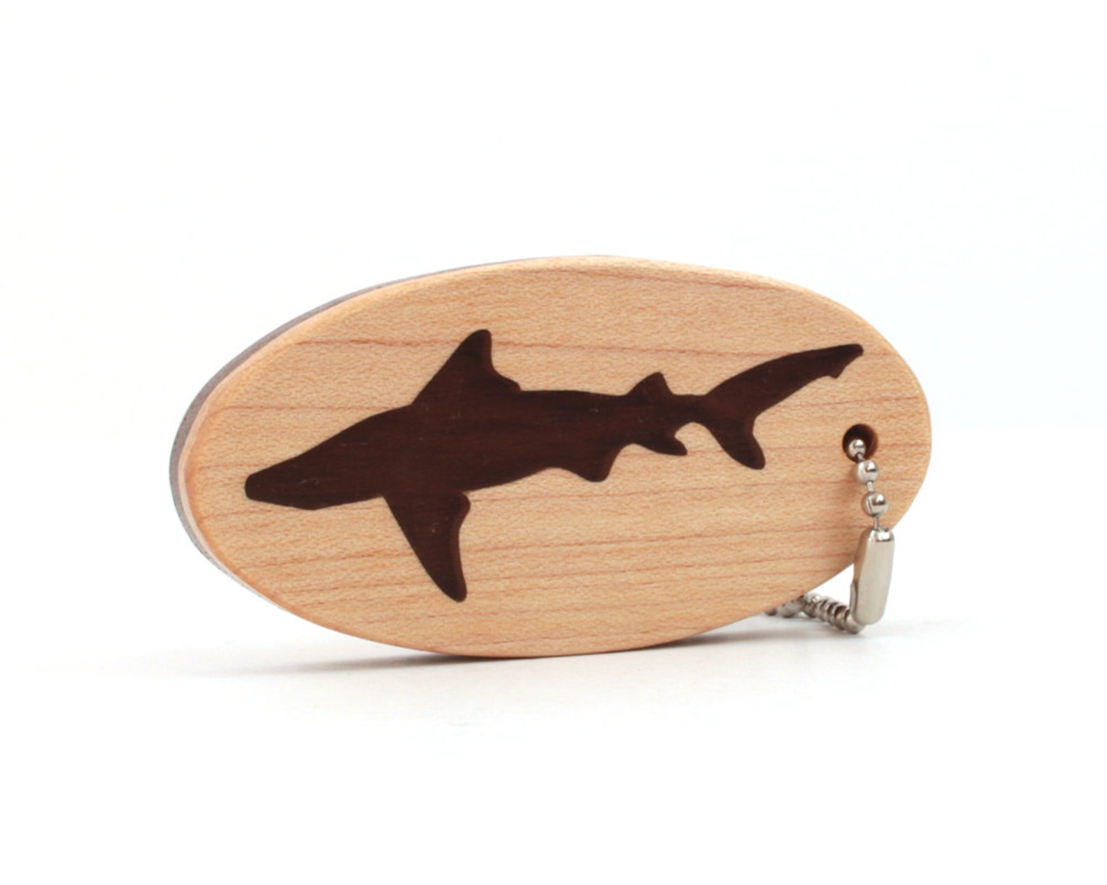Wood Black Tip Shark Key Chain Bull Shark Key Fob Wood Shark - Etsy