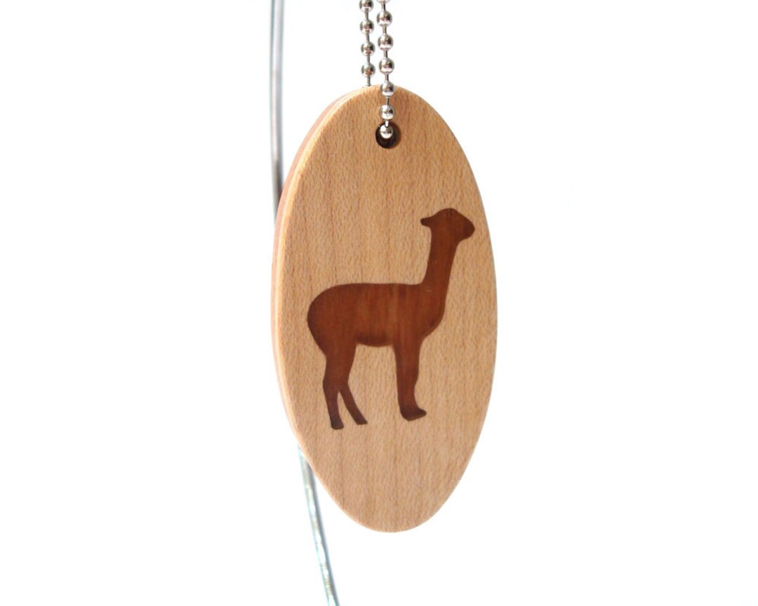 Alpaca Key Chain, Llama Keychain, Vicuna Key Ring, Wood Scroll Saw Farm ...