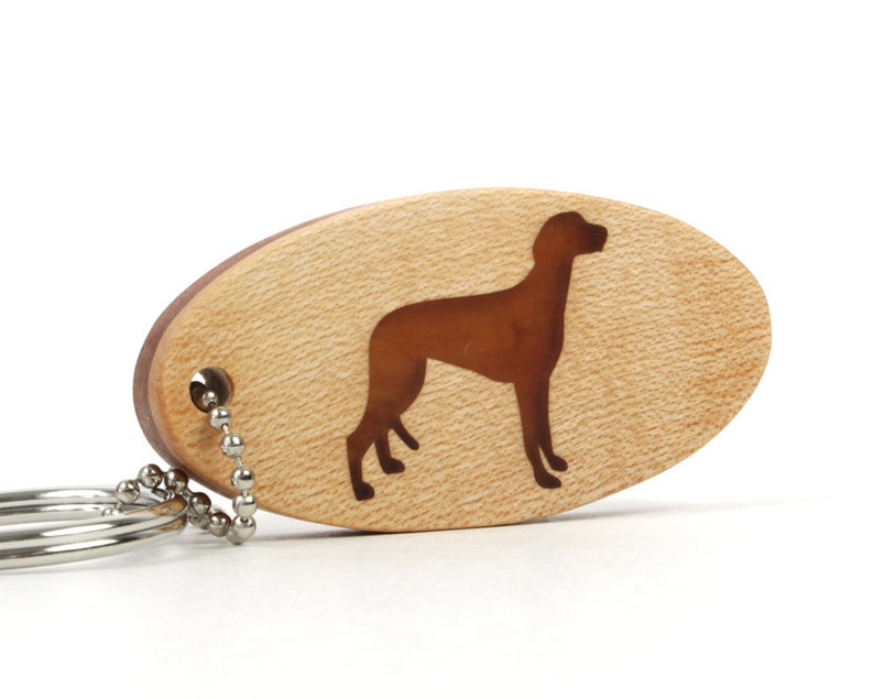 Greyhound Key Chain Wood Dog Breed Key Chain Greyhound Key | Etsy