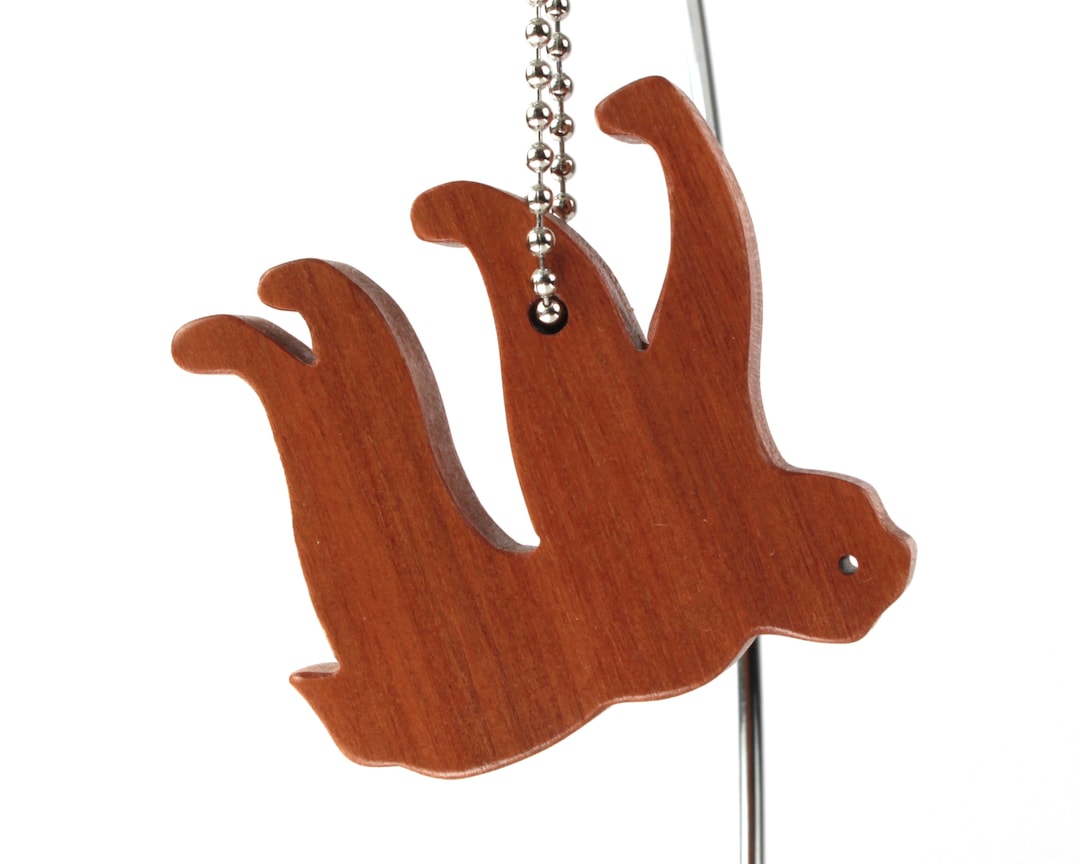Sloth Silhouette Key Chain Wood Scroll Saw South American - Etsy Ireland