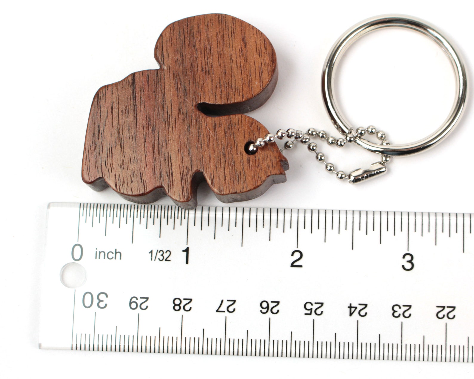Squirrel Key Chain Wood Squirrel Silhouette Key Ring | Etsy