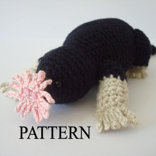 Star Nosed Mole Crochet Pattern Amigurumi Mole Pattern Stuffed - Etsy