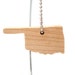 Wooden Oklahoma State Key Chain Silhouette USA Outline Wood - Etsy