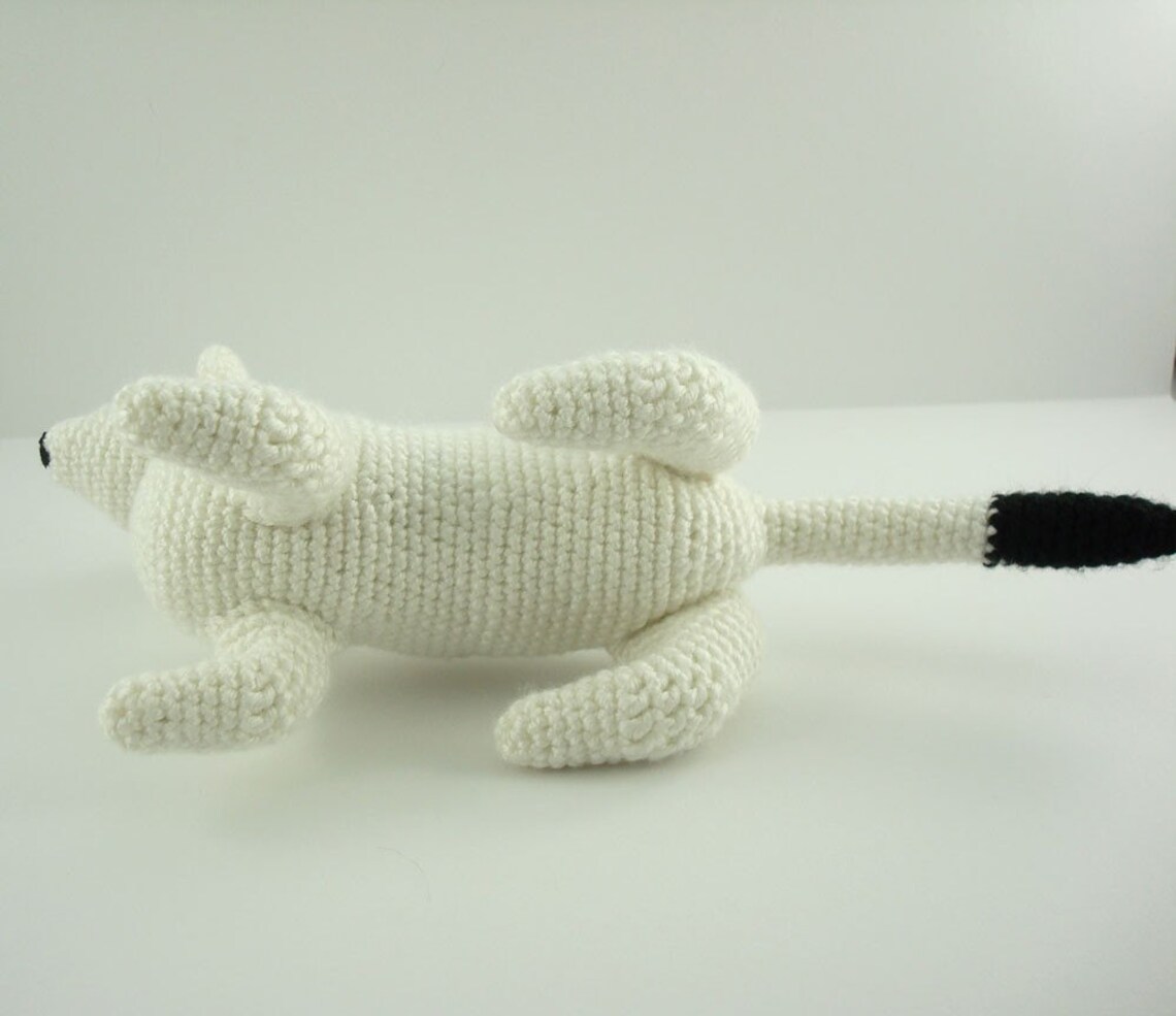 Ermine Stoat Weasel Crochet Pattern Amigurumi Ermine Animal - Etsy ...