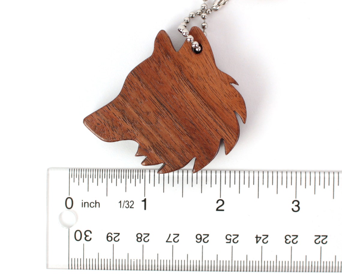 Wolf Key Chain Wood Dog Key Fob Coyote Key Ring Southwest - Etsy