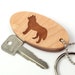 Siberian Husky Key Chain, Wood Dog Breed Key Chain, Alaskan Husky Key ...