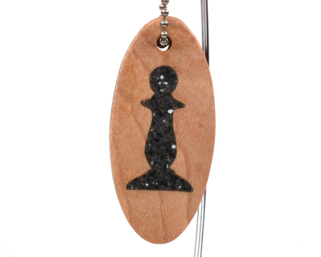 Wood Chess Pawn Key Chain Chess Game Piece Key Fob Chess - Etsy