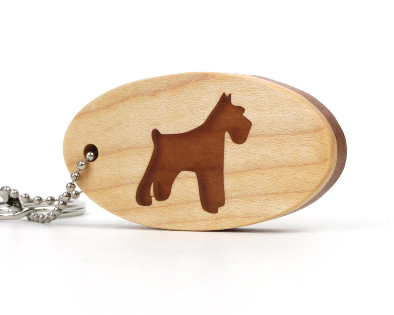 Schnauzer Key Ring Wood Schnauzer Key Chain Pet Key Fob Dog - Etsy