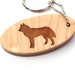 Siberian Husky Key Chain, Wood Dog Breed Key Chain, Alaskan Husky Key ...