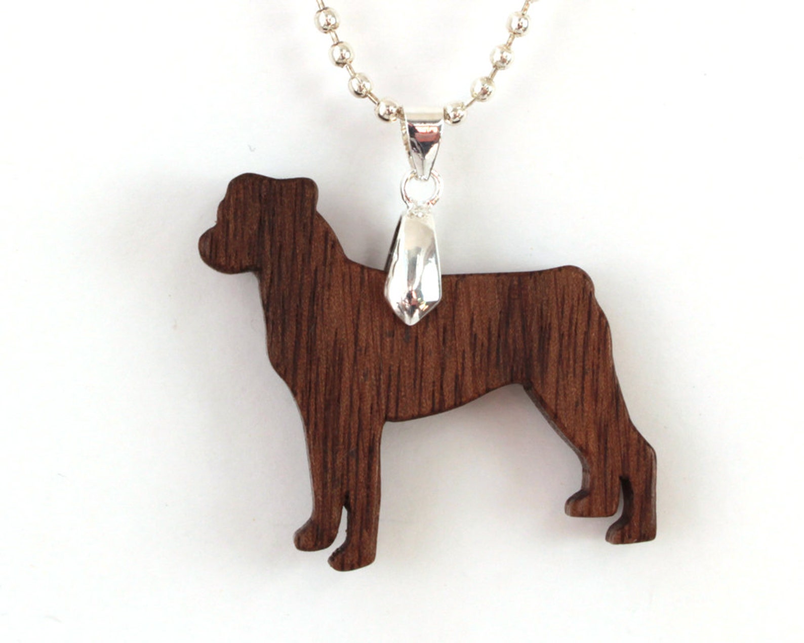 Rottweiler Necklace Wood Dog Pendant Dog Breed Jewelry Pet | Etsy