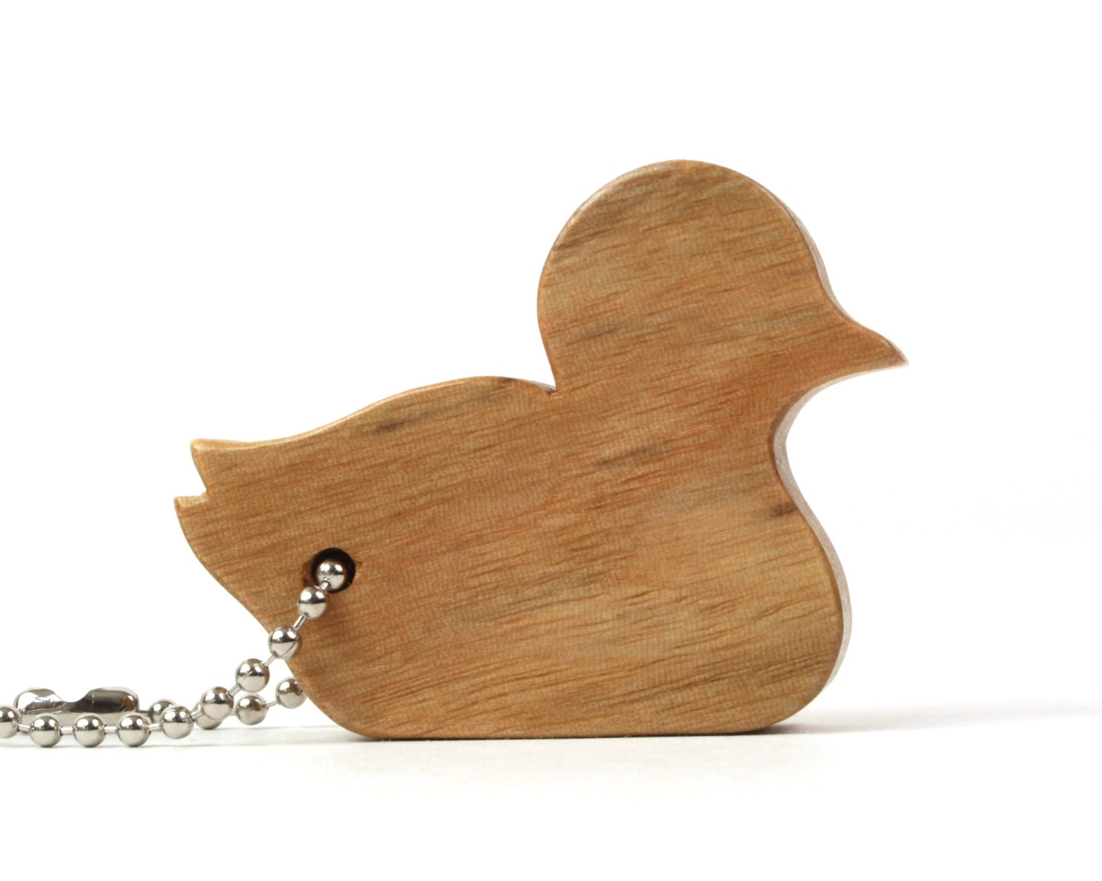 Duck Silhouette Key Chain Simple Outline Wood Duck Key Ring - Etsy