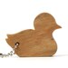 Duck Silhouette Key Chain Simple Outline Wood Duck Key Ring - Etsy
