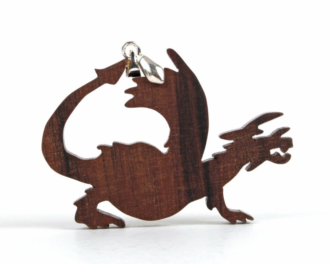 Dragon Necklace Medieval Dragon Pendant Medieval Beast - Etsy