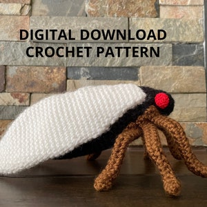 Periodic Cicada Crochet Pattern, Insect Amigurumi Pattern, Brood X ...