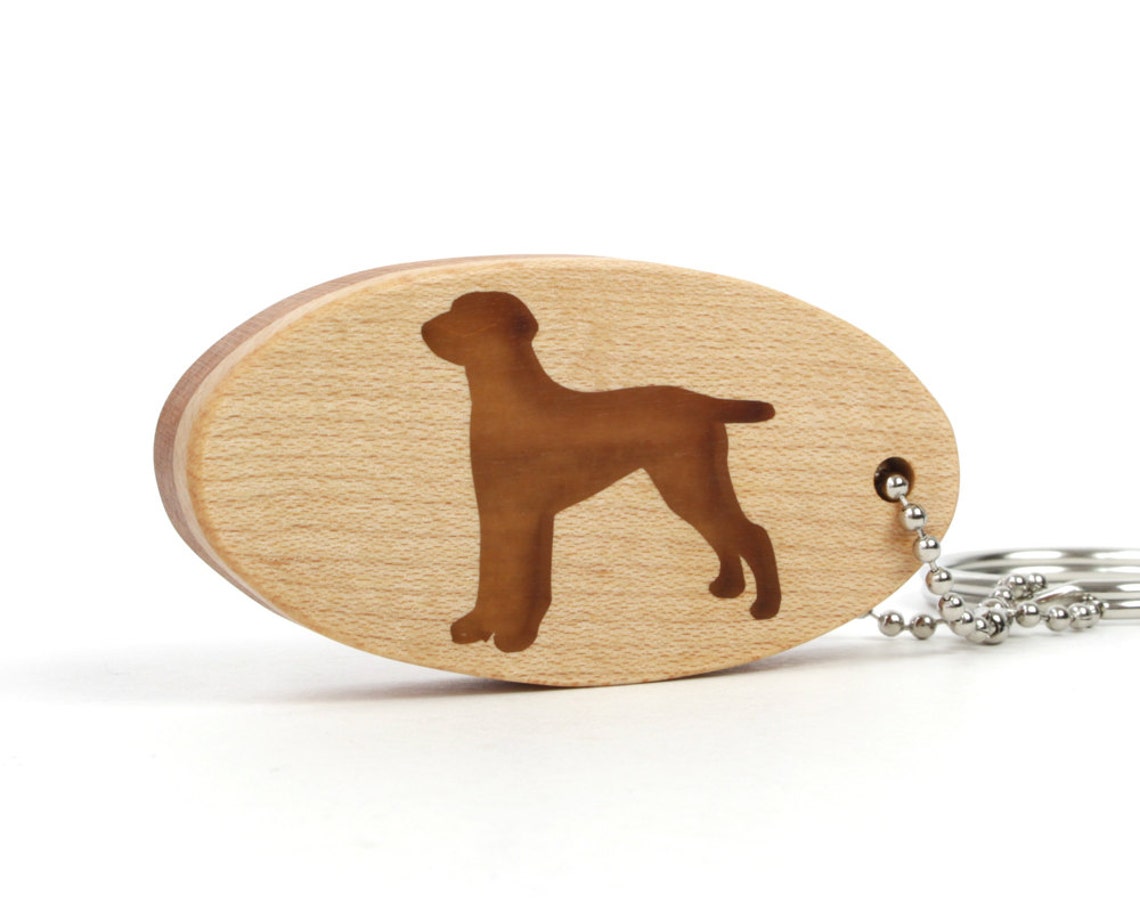 Weimaraner Key Chain Wood Dog Breed Key Chain Wooden Pet Key - Etsy