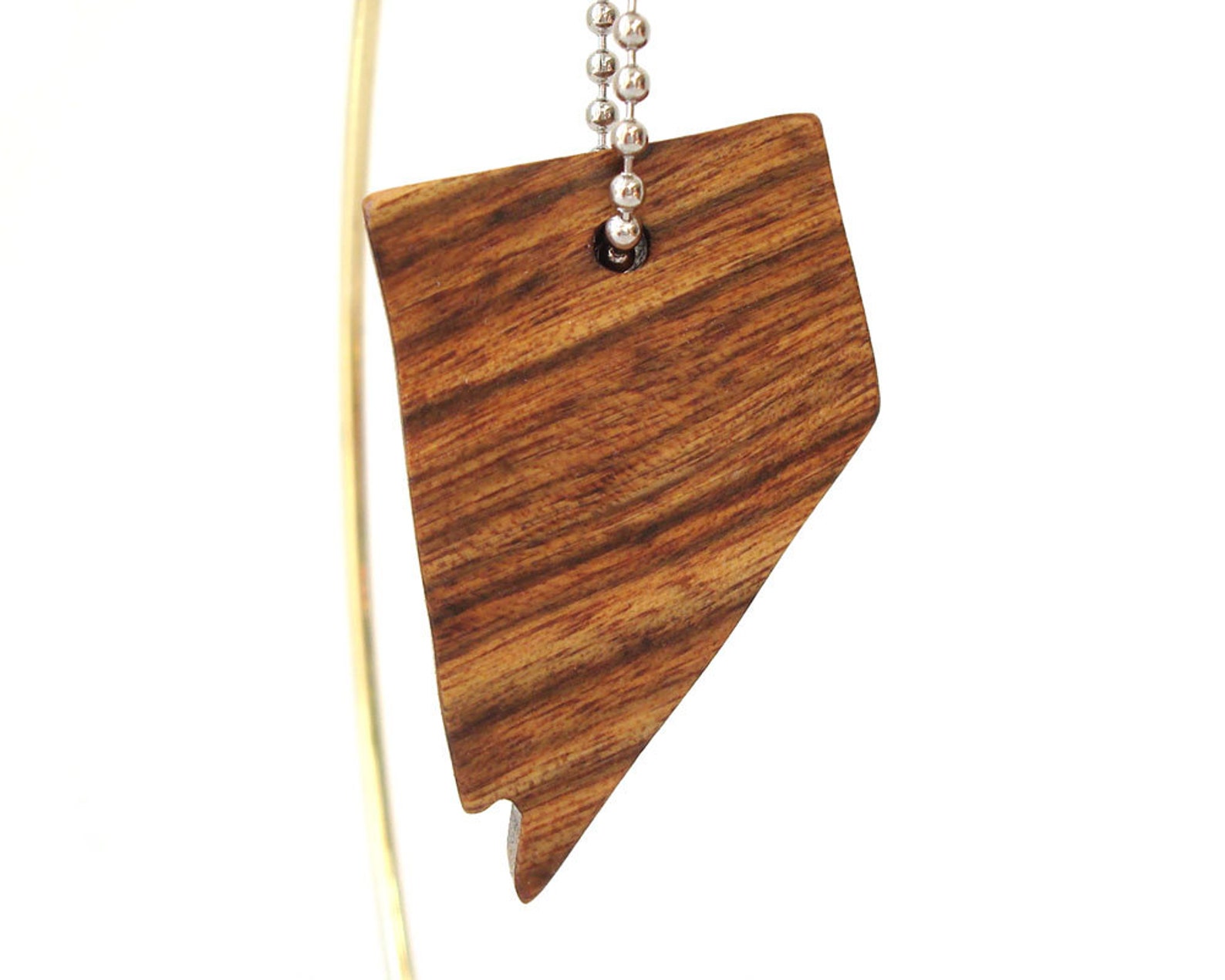 Wooden Nevada State Key Chain Silhouette USA Outline Wood - Etsy