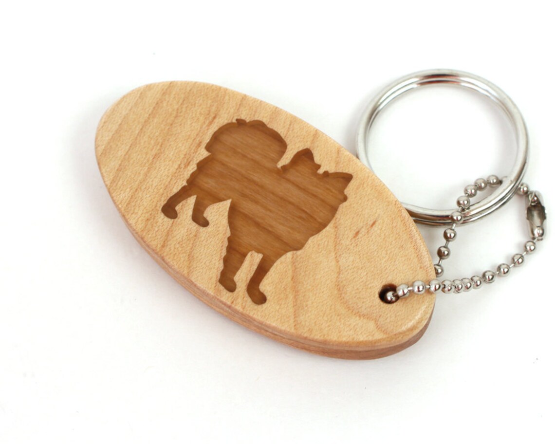 Papillon Dog Key Chain Wood Dog Breed Key Chain Wooden Pet Key - Etsy