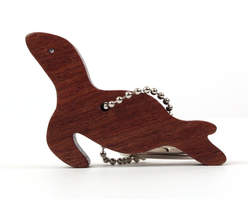 Seal Key Chain Wood Scroll Saw Outline Silhouette Keychain | Etsy