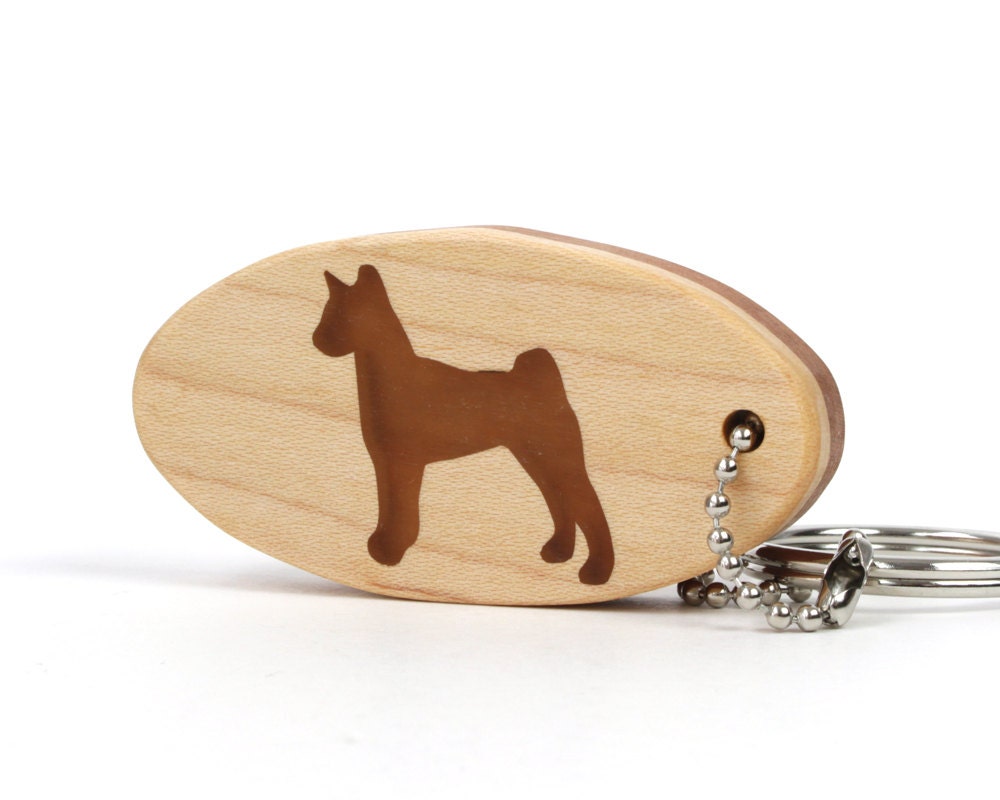 Basenji Key Chain Wood Dog Key Chain Wooden Dog Breed Key Fob - Etsy