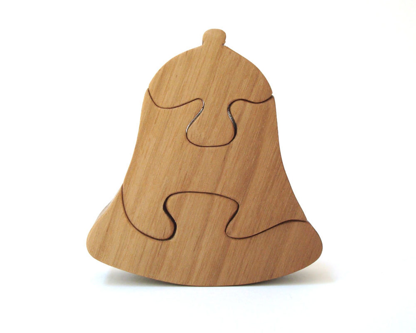 Small Wood Bell Puzzle Toy Teacher Puzzle Christmas Puzzle - Etsy