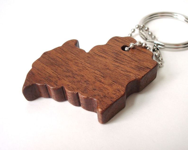 Sheep Key Chain Wood Lamb Scroll Saw Country Wood Animal Key - Etsy