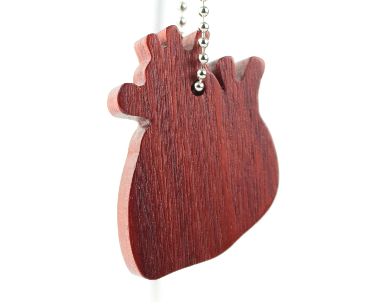 Anatomical Heart Key Chain Wood Anatomy Key Fob Science | Etsy