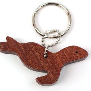 Seal Key Chain Wood Scroll Saw Outline Silhouette Keychain | Etsy